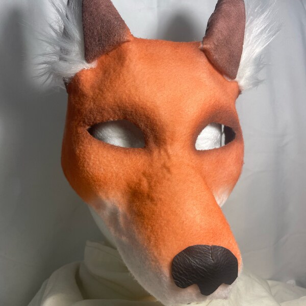 Red Fox Mask - Etsy