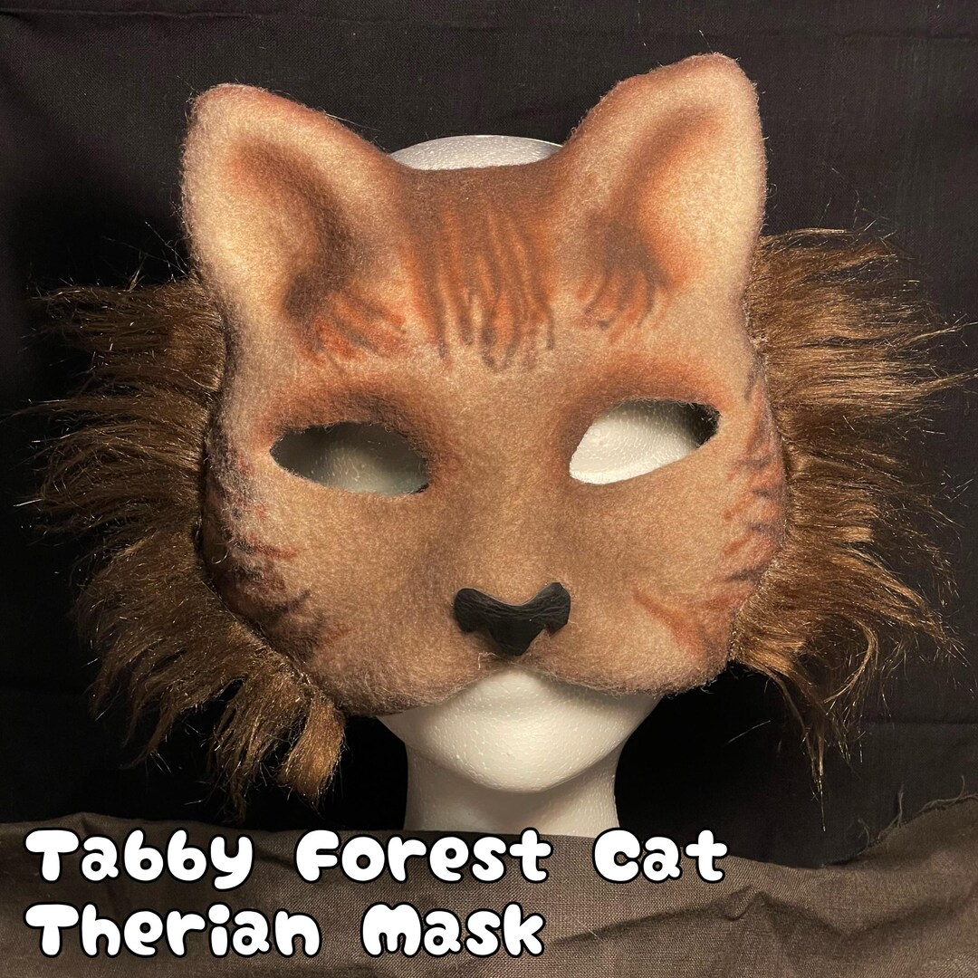 PREMADE Tabby Cat Therian Mask - Etsy