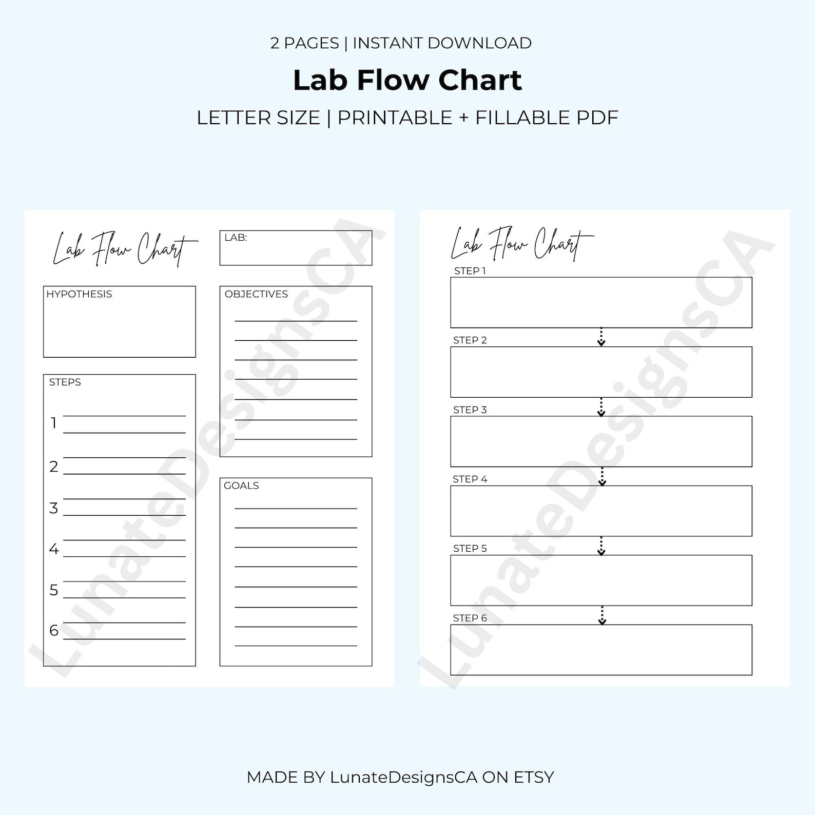 Science Lab Flow Chart, School Flow Chart, Biology/nursing/kinesiology ...