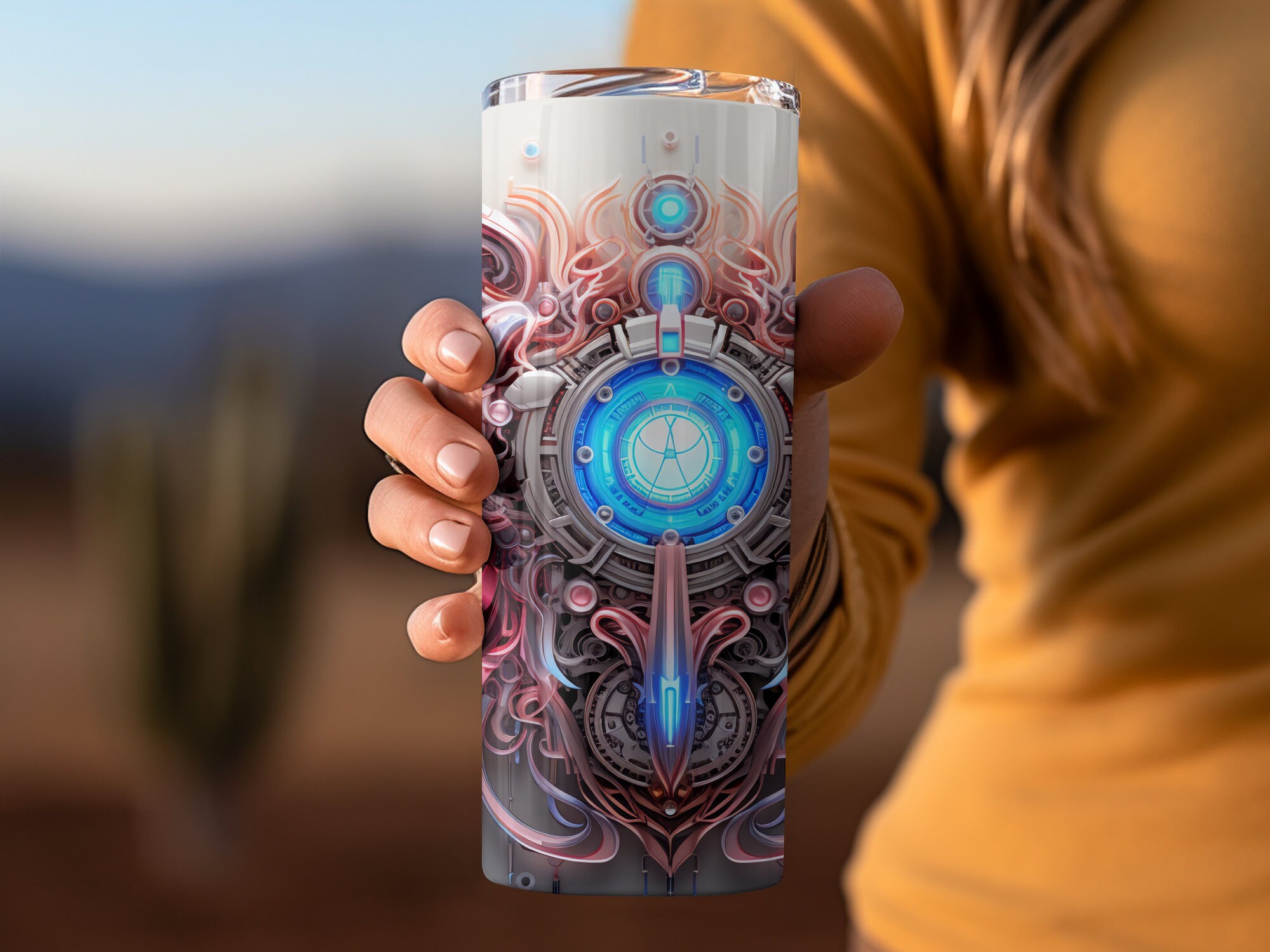 Colorful Banner W/ Wings Design Tumbler Wrap for 20oz Tumblers, Digital ...