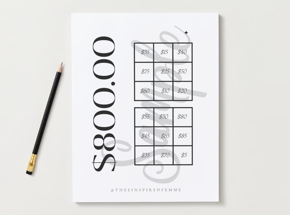 Printable Saving Challenge Book - Etsy