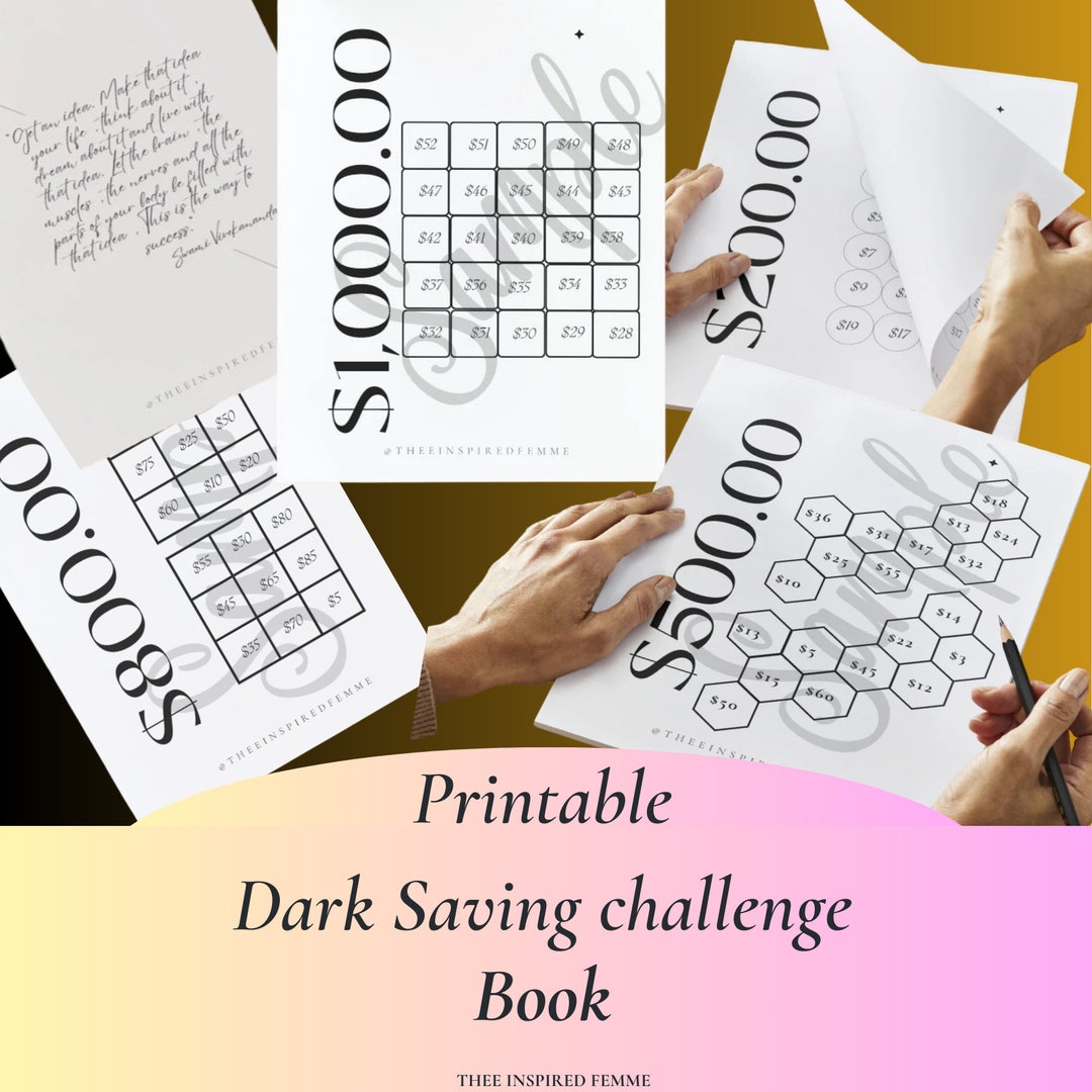 Printable Saving Challenge Book - Etsy