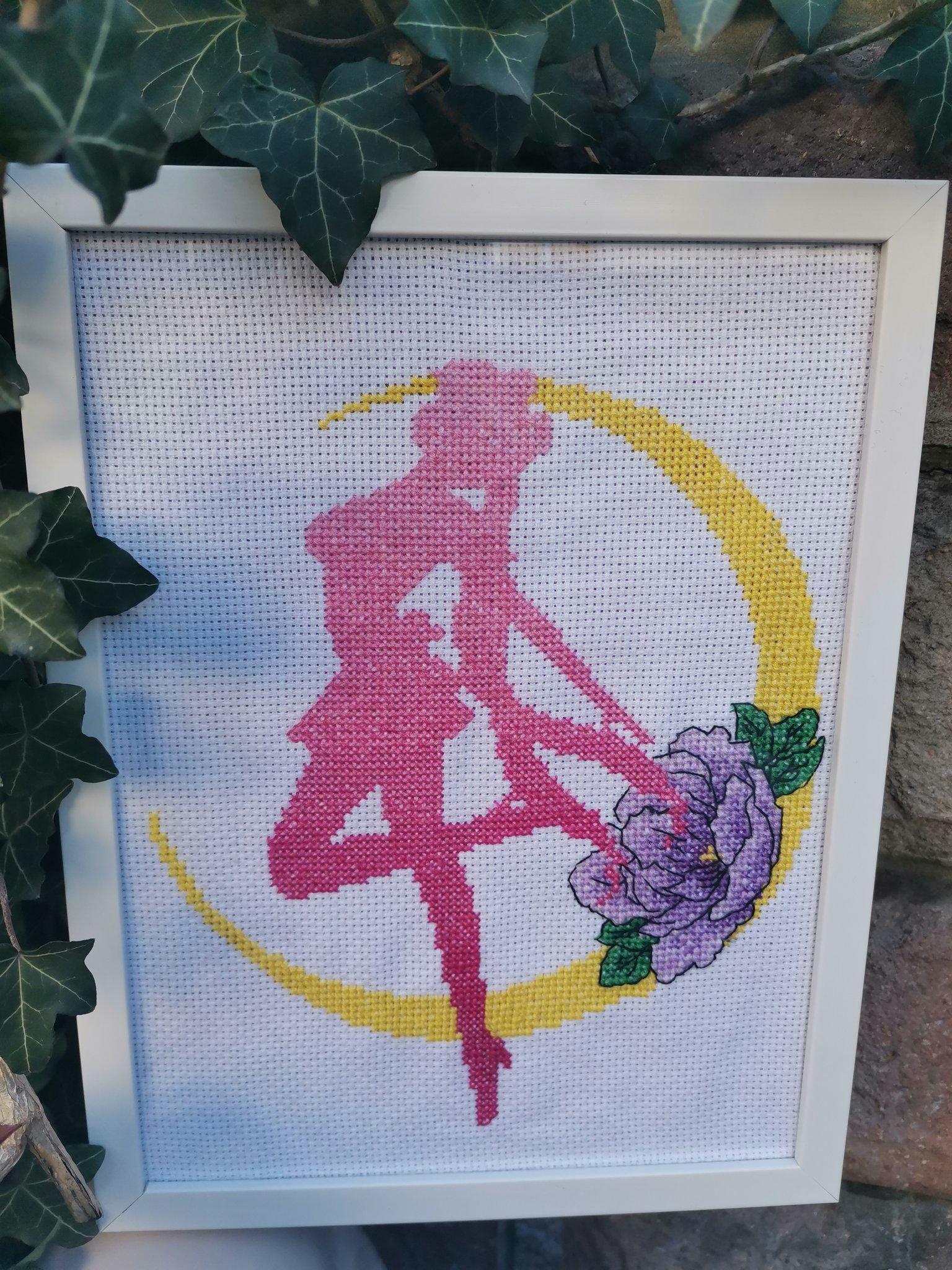 Pretty Warrior Sailor Moon Cross Stitch Pattern - Usagi Tsukino ...