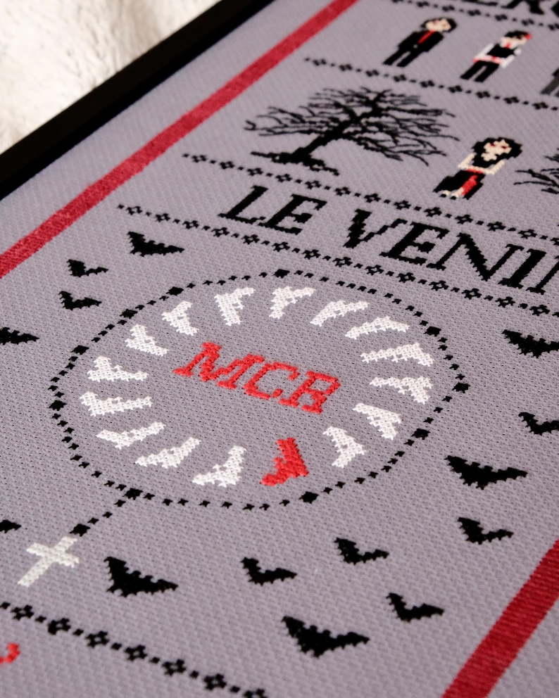 My Chemical Romance Cross Stitch Pattern – Three Cheers Sampler, Emo ...