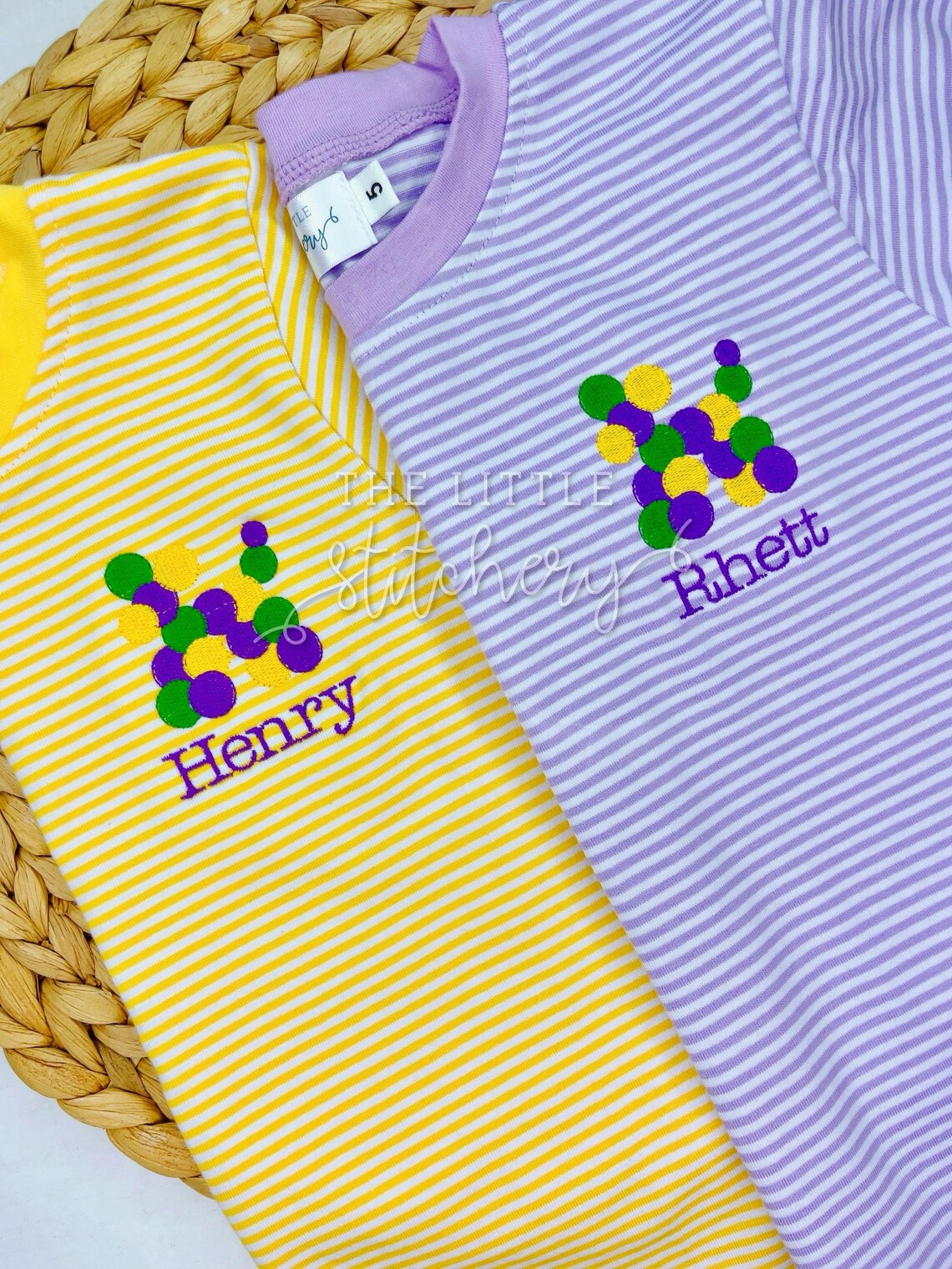 Bead Dog Pocket Mono Shirt: Personalized Mardi Gras Outfit - Etsy
