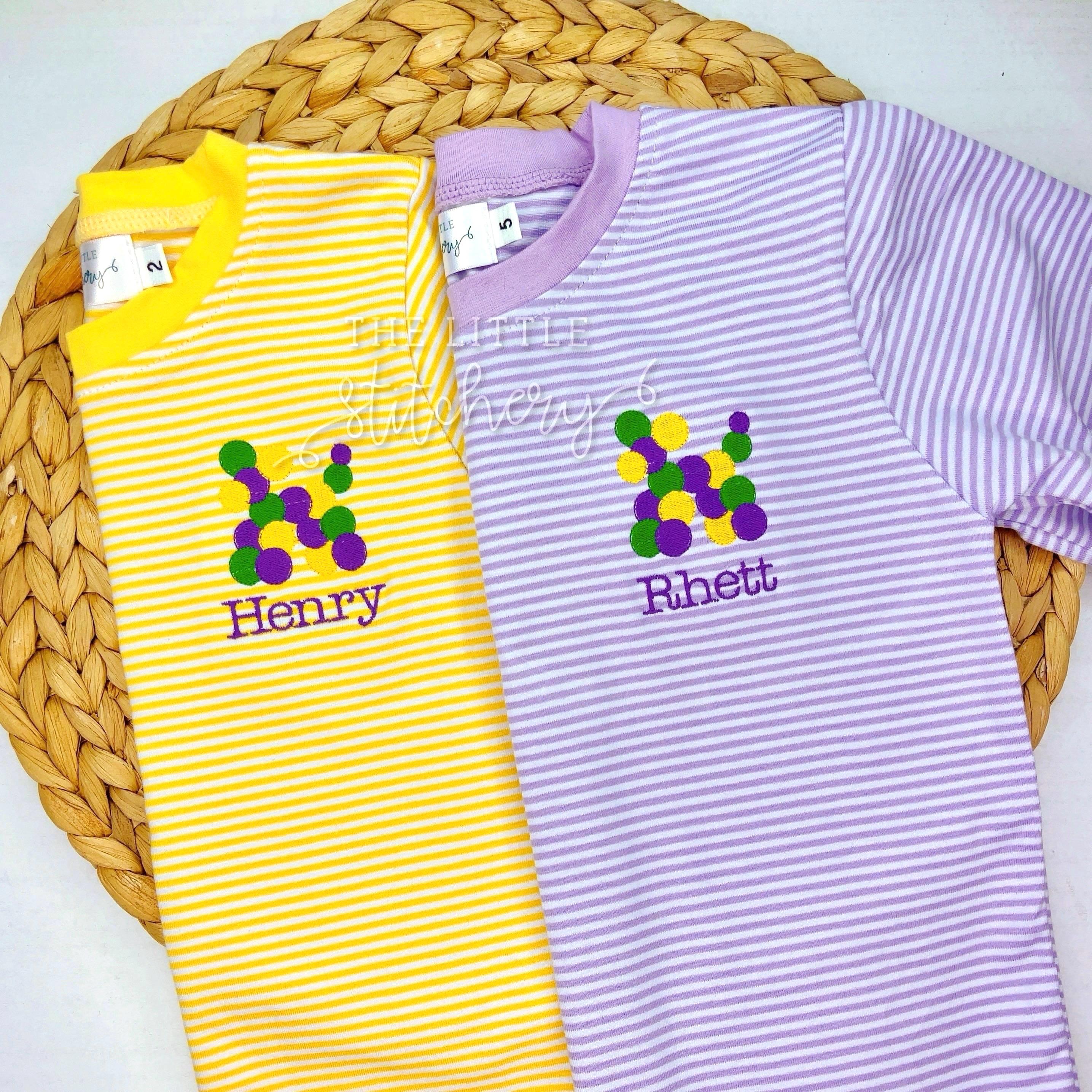 Bead Dog Pocket Mono Shirt: Personalized Mardi Gras Outfit - Etsy