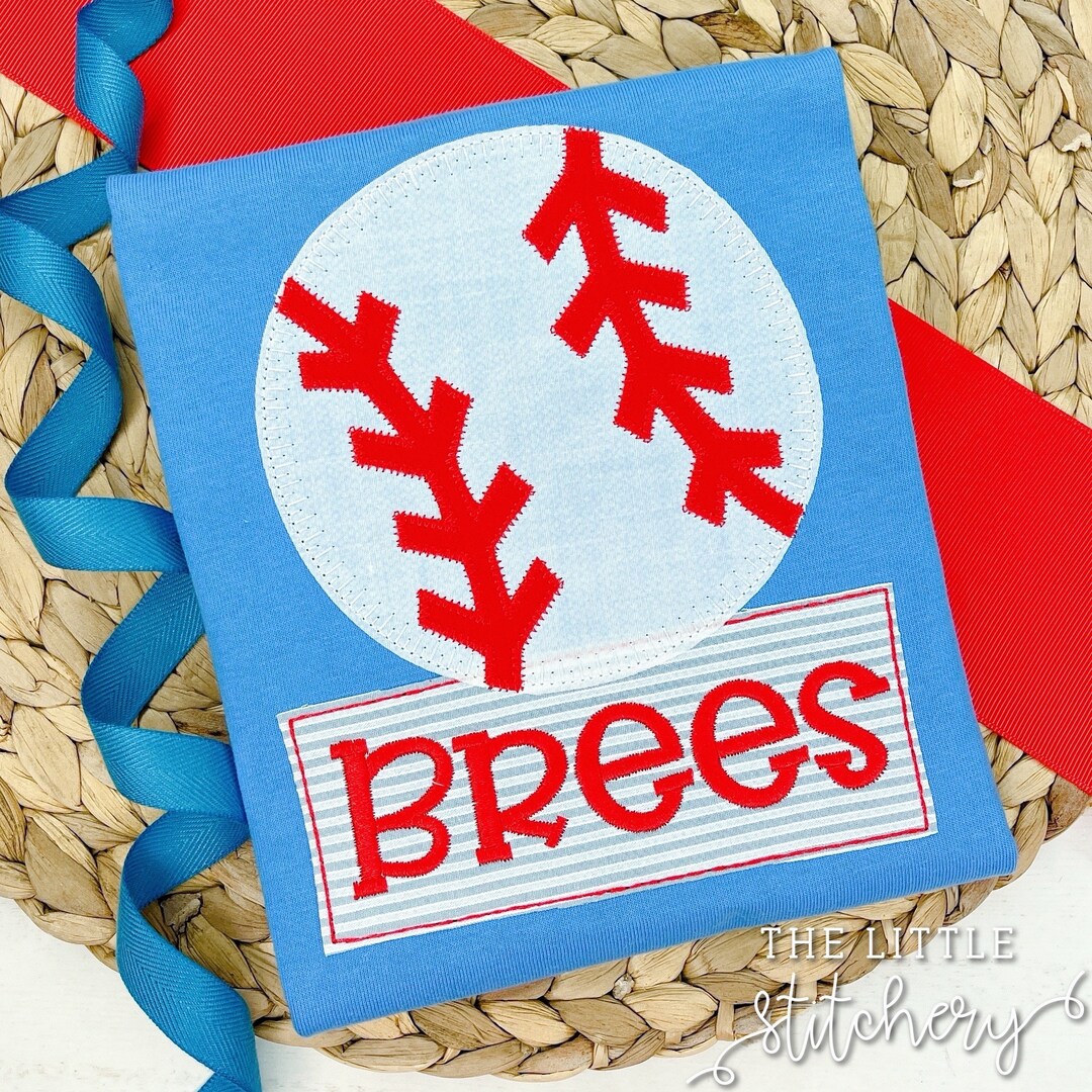 Baseball With Nameplate Applique Shirt | Boys Personalized Sports ...