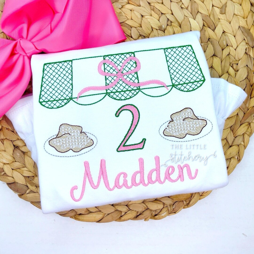 Beignet Birthday Embroidered Shirt: Custom Monogrammed Beignet Party ...