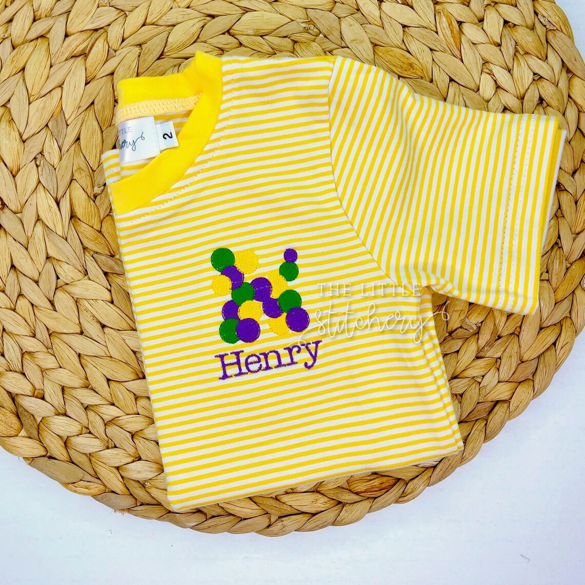 Bead Dog Pocket Mono Shirt: Personalized Mardi Gras Outfit - Etsy