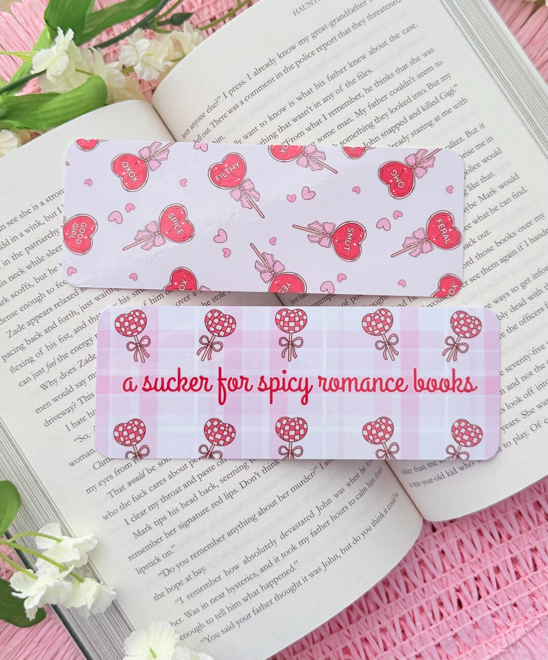 Spicy Romance Bookmark | Laminated Bookmark | Cute Book Lover Gift ...
