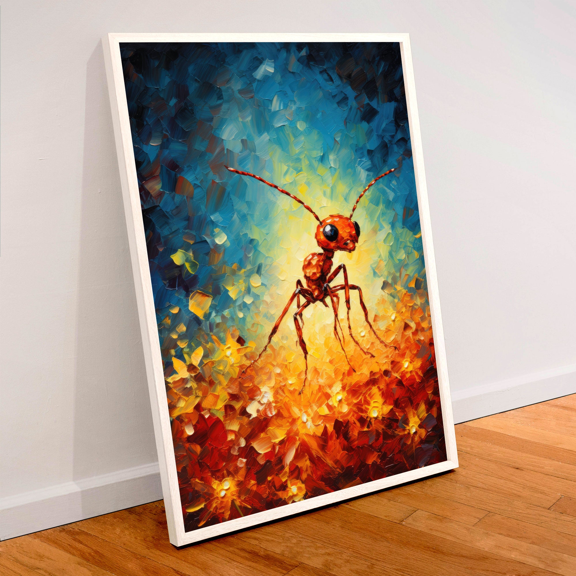 Abstract Ant PRINTABLE ART Oil Painting Decor Insects Print Bug Poster ...