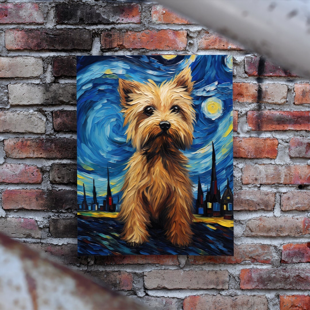 Van Gogh Yorkshire Terrier PRINTABLE ART Oil Painting Decor Dogs Print ...