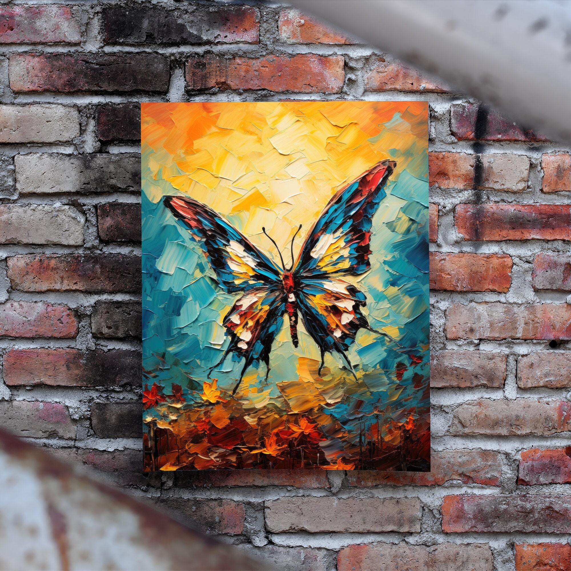 Abstract Butterfly PRINTABLE ART Oil Painting Decor Insects Print Bug ...