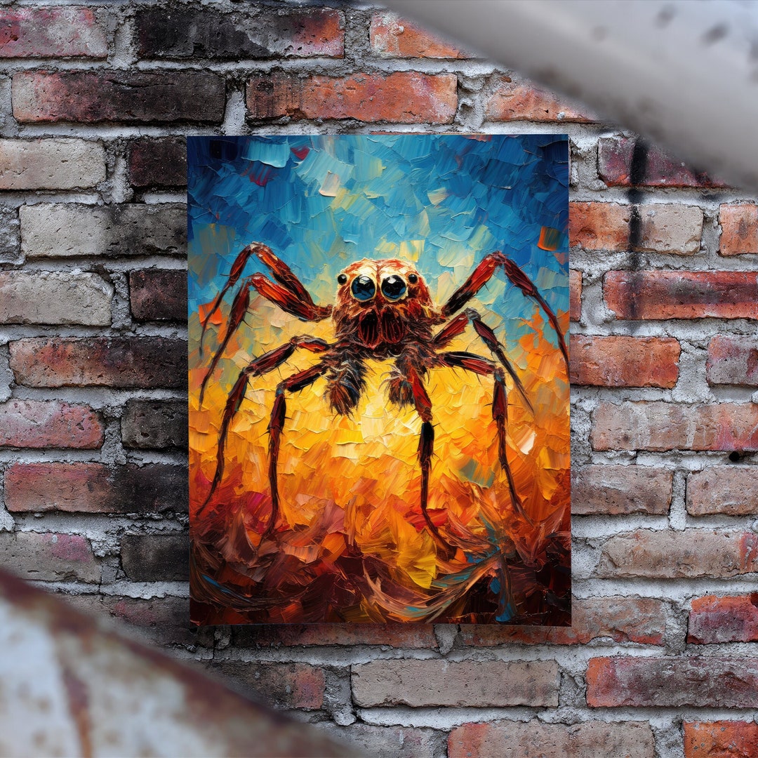 Abstract Tarantula PRINTABLE ART Oil Painting Decor Insects Print Bug ...