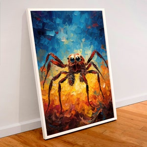 Abstract Tarantula PRINTABLE ART Oil Painting Decor Insects Print Bug ...