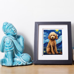 Van Gogh Poodle PRINTABLE ART Oil Painting Decor Dogs Print Pets ...