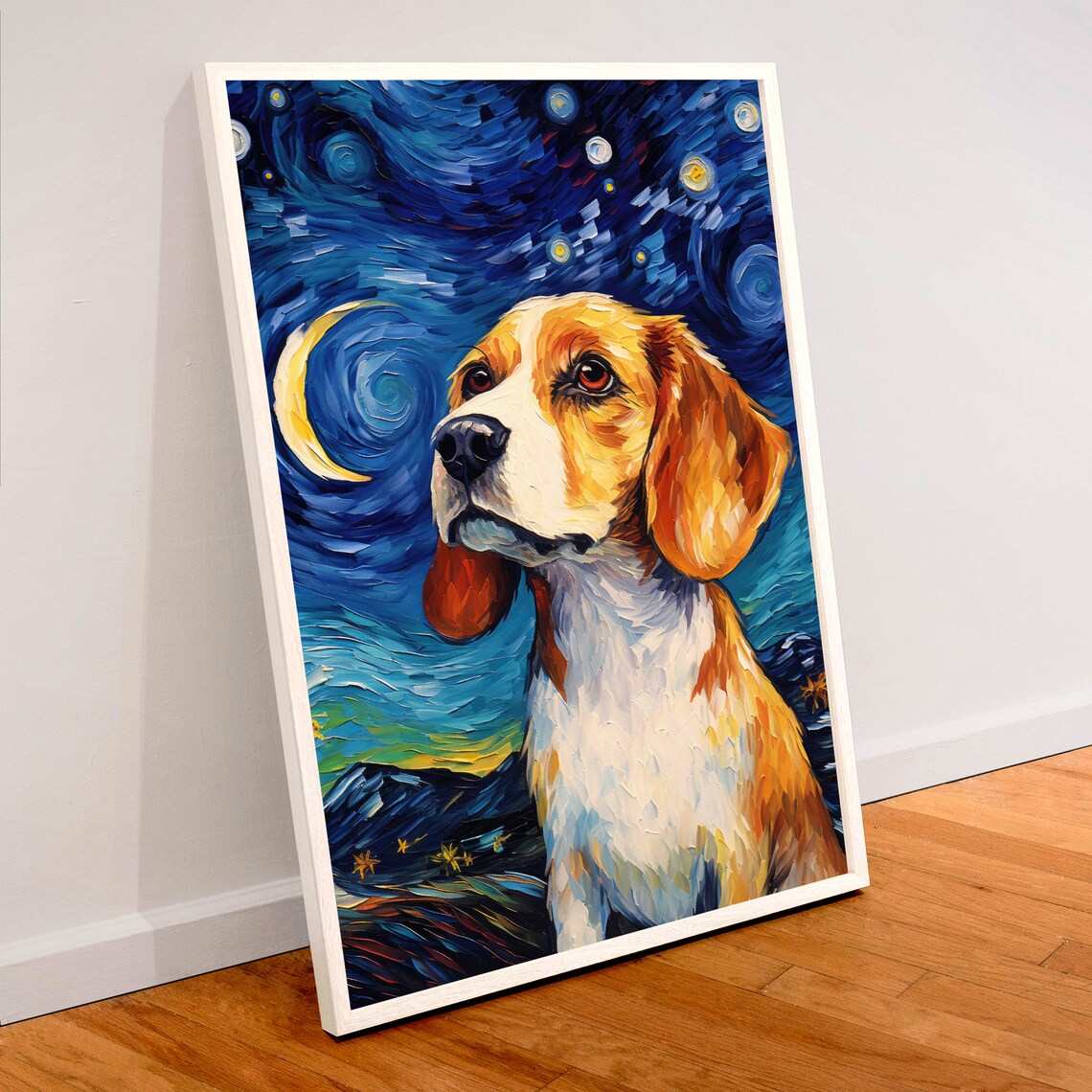 Van Gogh Beagle PRINTABLE ART Oil Painting Decor Dogs Print Pets ...