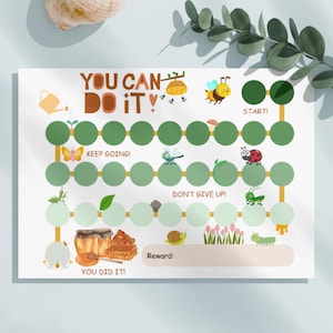 Insect Reward Chart for Kids With Printable Achievement Award and Idea ...