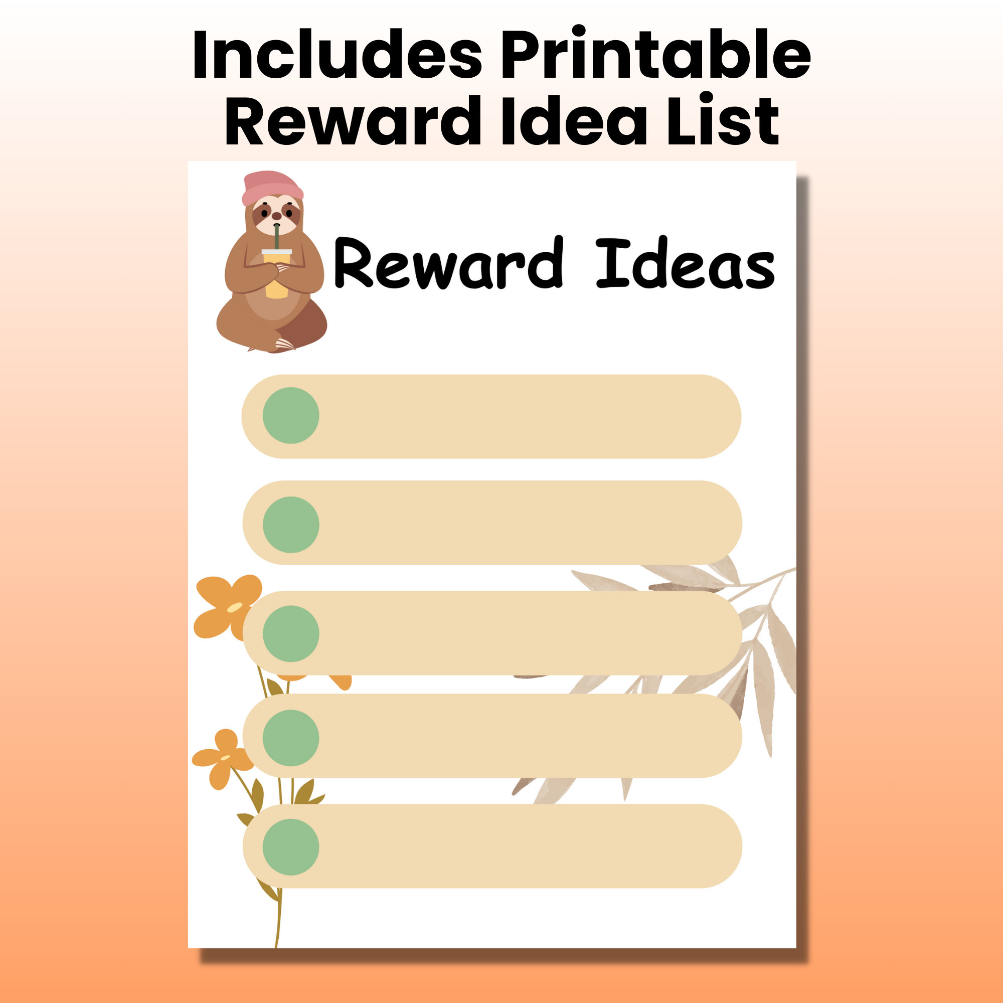 Zoo Reward Chart for Kids With Printable Achievement Award and Idea ...
