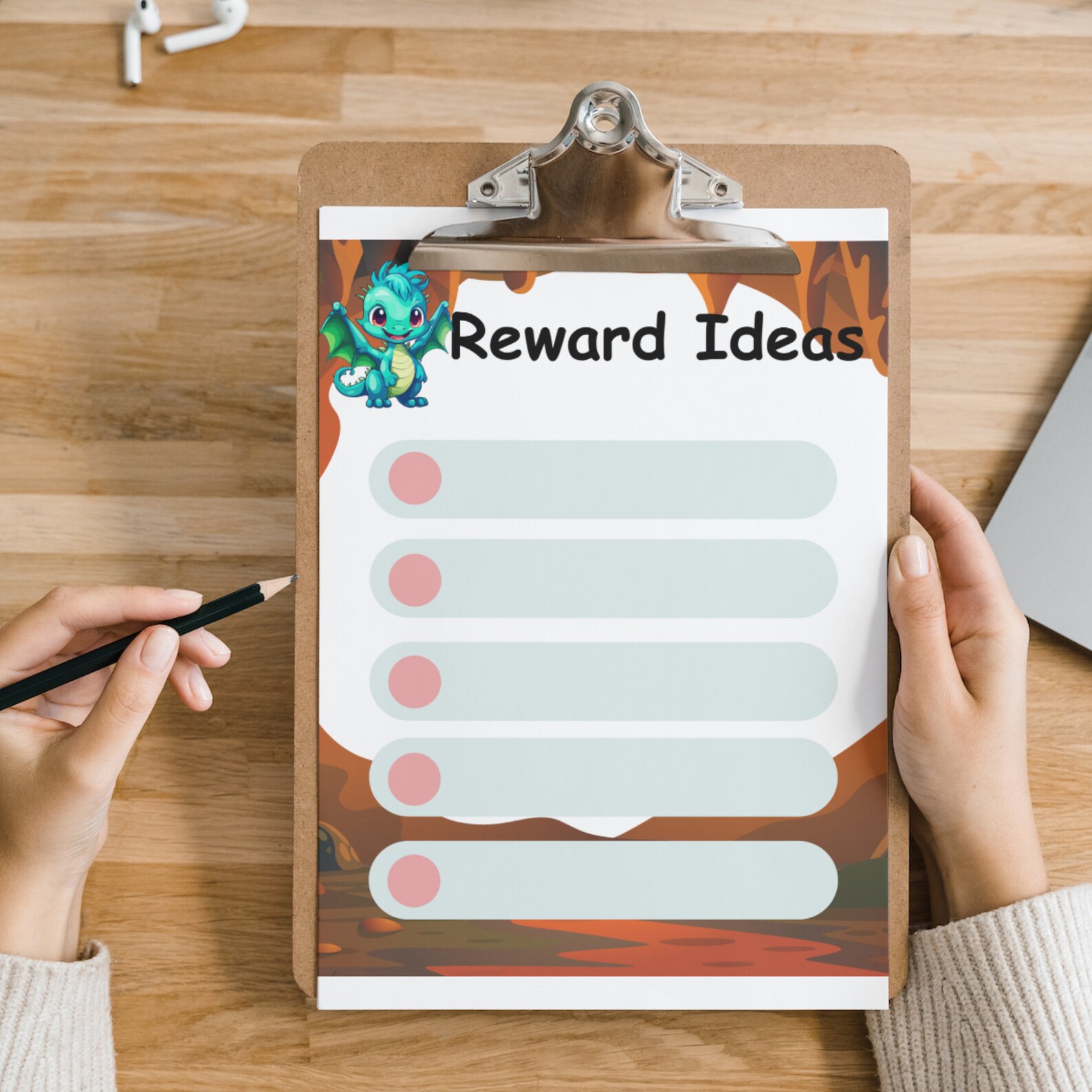Dragon Reward Chart for Kids With Printable Achievement Award and Idea ...