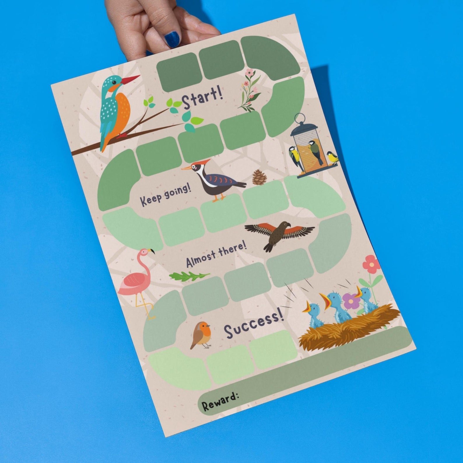 Bird Reward Chart for Kids With Printable Achievement Award and Idea ...