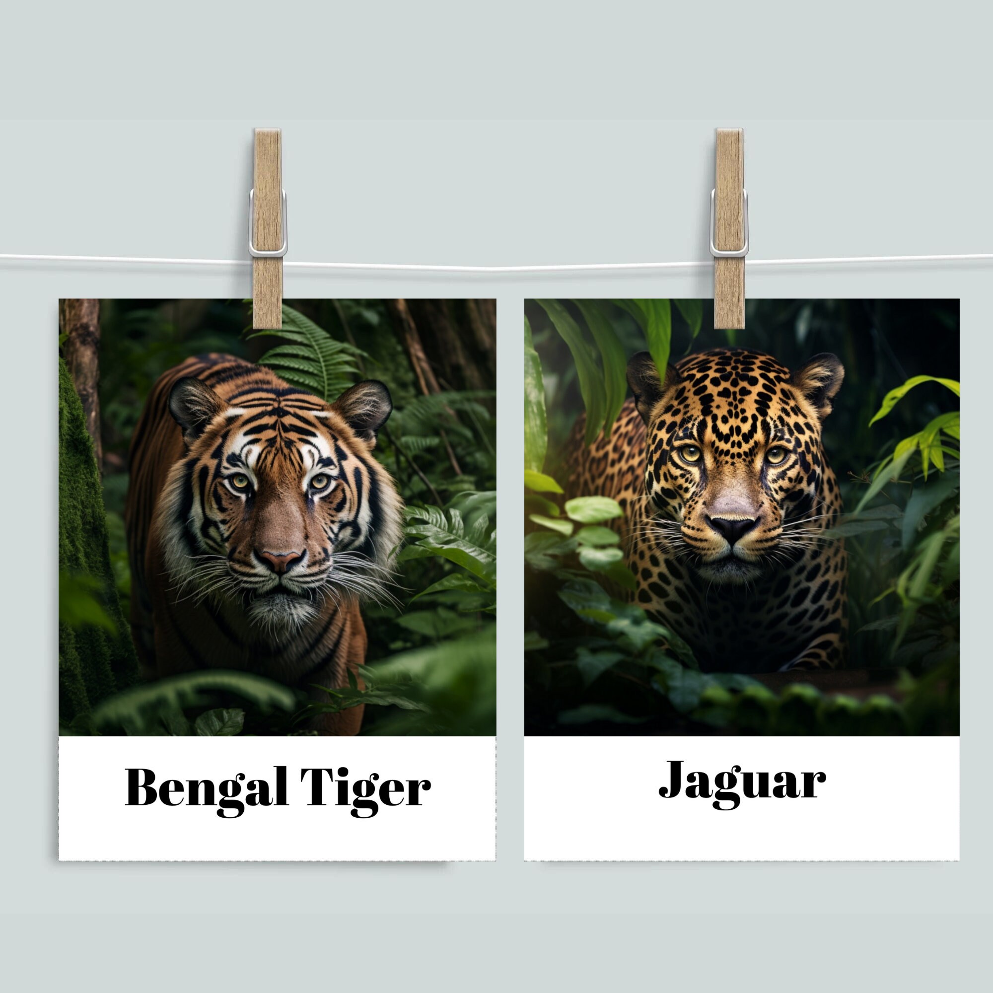 Tropical Rainforest Animal Printable Flashcards for Kids Printable ...