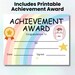 Cat Reward Chart for Kids With Printable Achievement Award and - Etsy