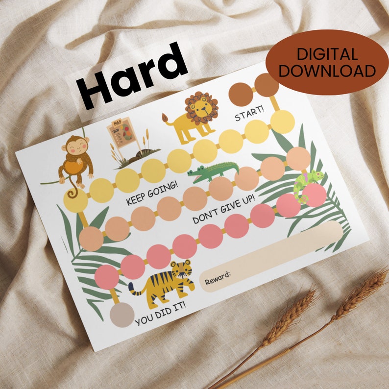 Zoo Reward Chart for Kids With Printable Achievement Award and Idea ...