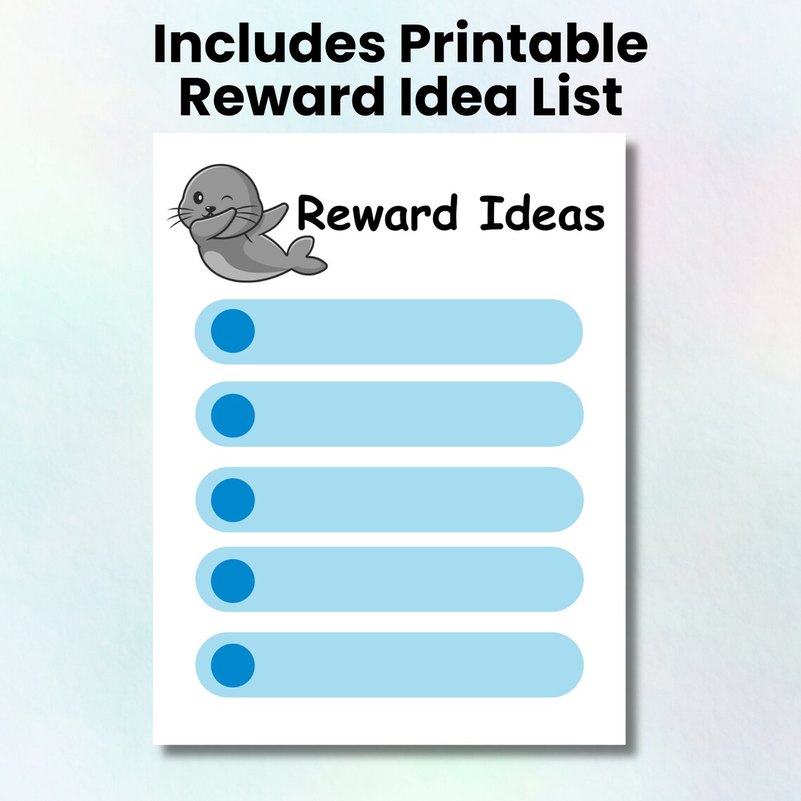 Polar Animal Reward Chart for Kids With Printable Achievement Award and ...