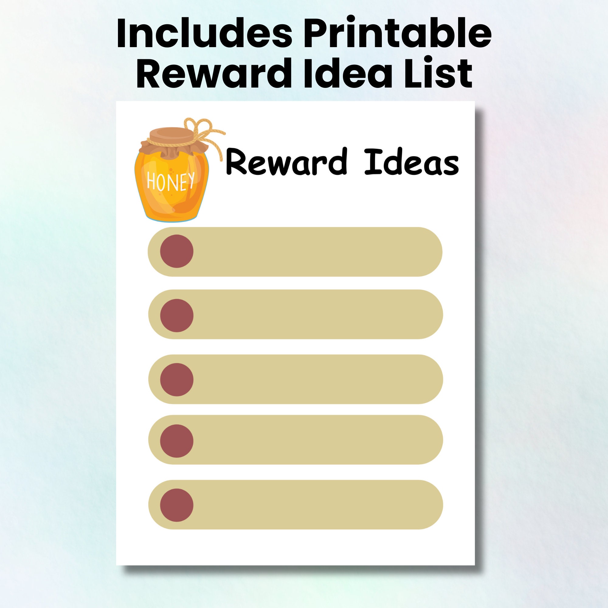 Rainforest Reward Chart for Kids With Printable Achievement Award and ...