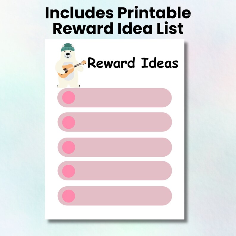 Penguin Reward Chart for Kids With Printable Achievement Award and Idea ...