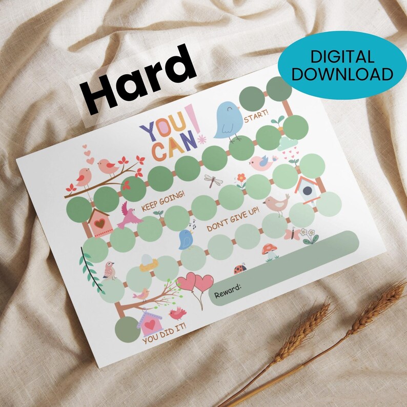 Bird Reward Chart for Kids With Printable Achievement Award and Idea ...