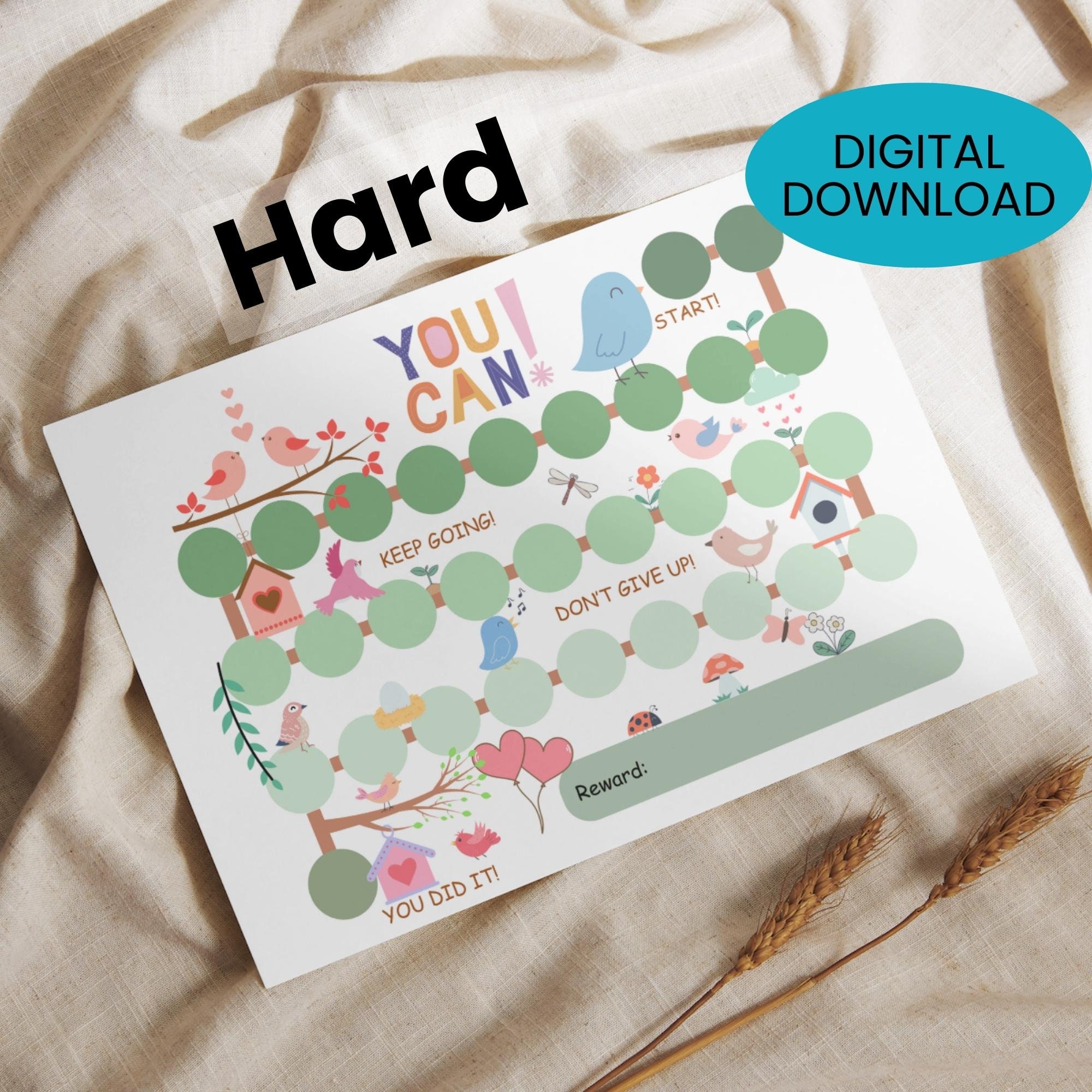 Bird Reward Chart for Kids With Printable Achievement Award and Idea ...