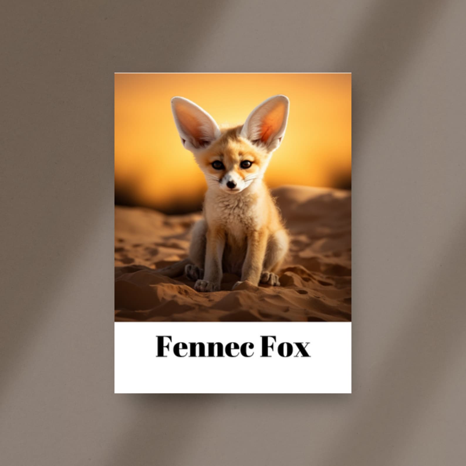 Desert Animal Flashcards Educational Printable Flashcards for Kids ...