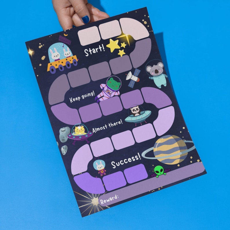 Space Reward Chart for Kids With Printable Achievement Award and Idea ...
