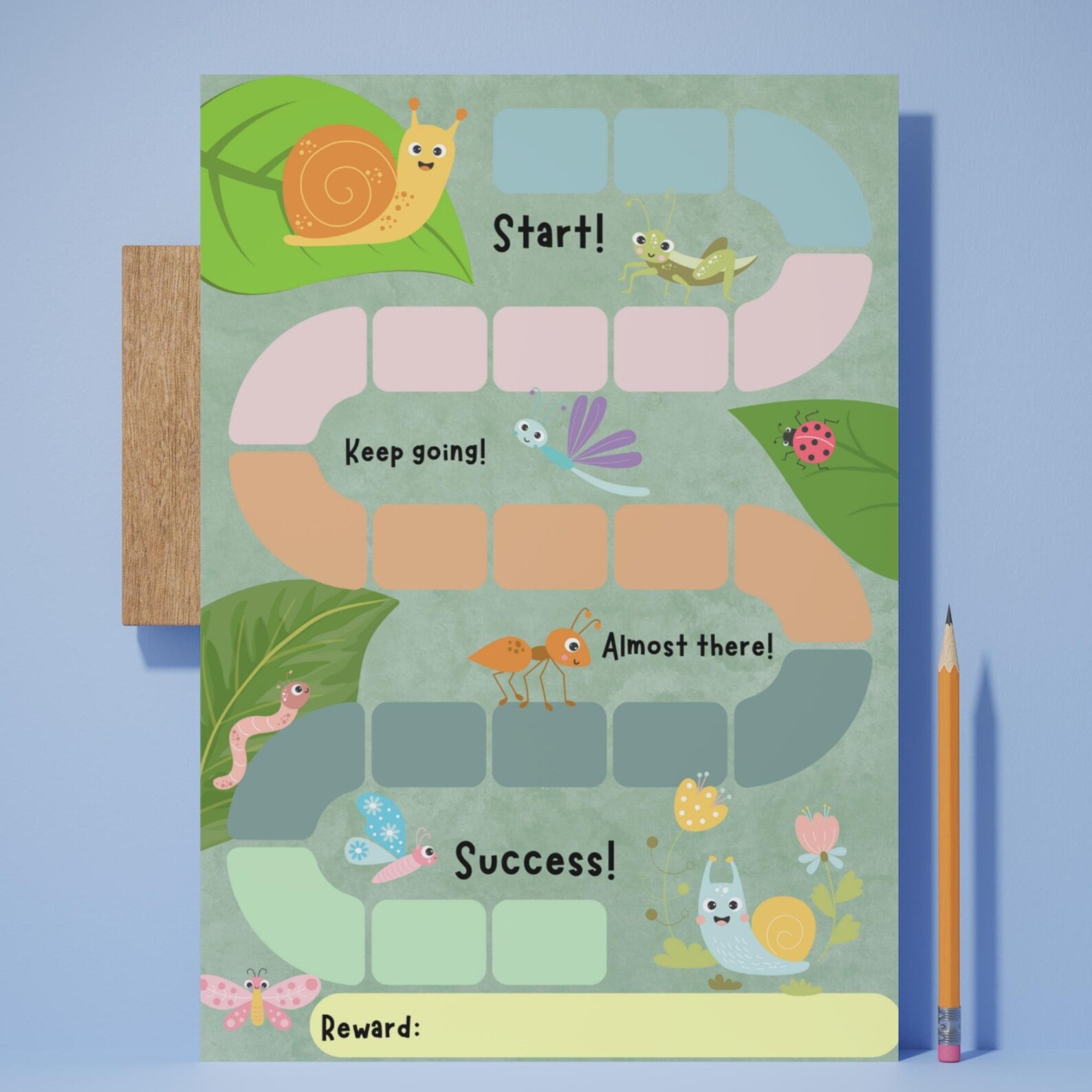 Insects Reward Chart for Kids With Printable Achievement Award and Idea ...