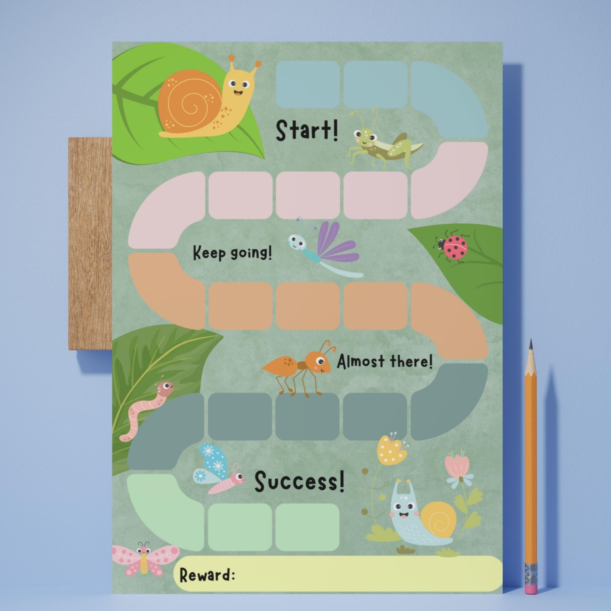 Insects Reward Chart for Kids With Printable Achievement Award and Idea ...