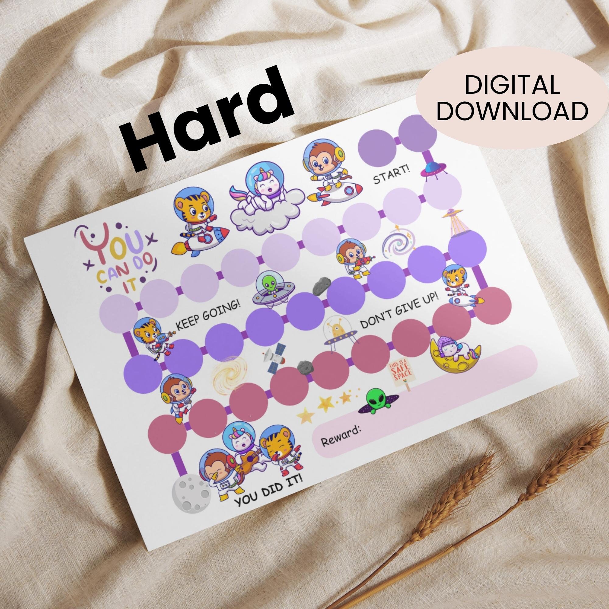 Animal Astronauts Reward Chart for Kids With Printable - Etsy