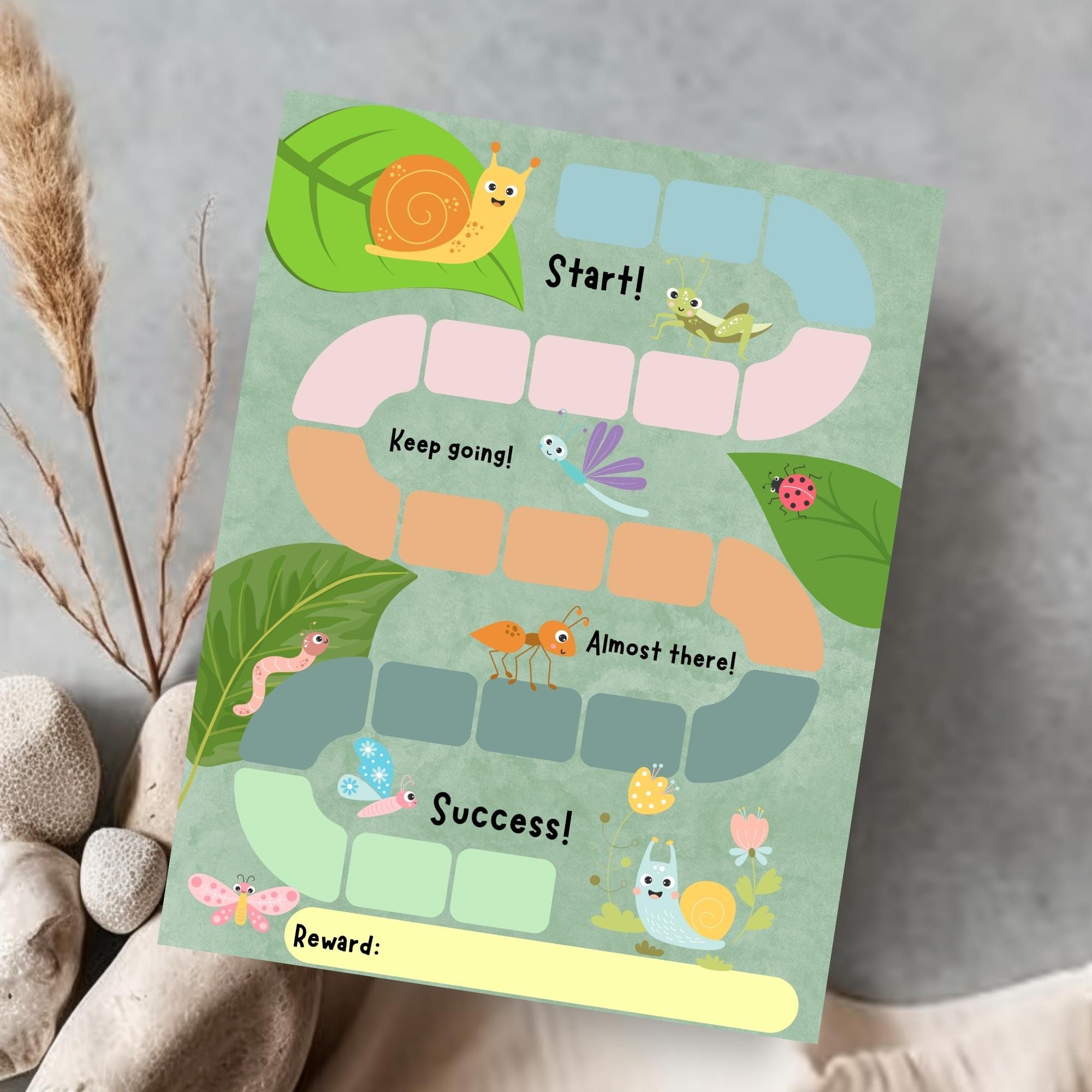 Insects Reward Chart for Kids With Printable Achievement Award and Idea ...