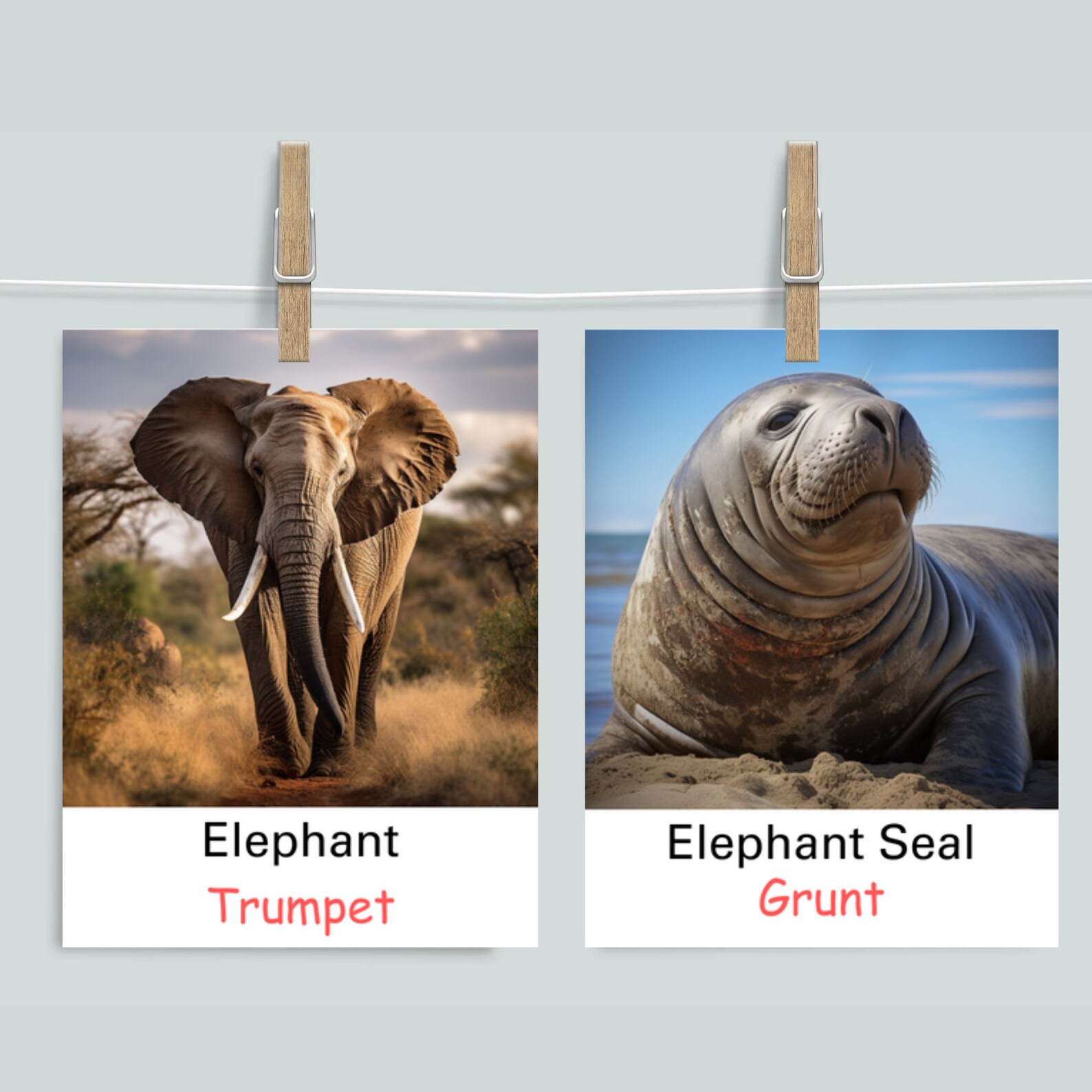 Animal Sound Flashcards Educational Printable Flashcards for Kids ...