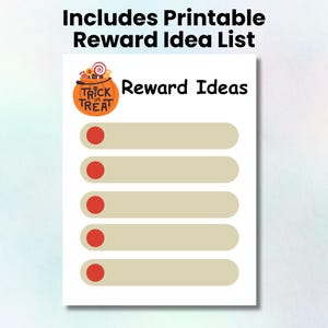 Halloween Reward Chart for Kids With Printable Achievement Award and ...