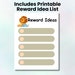 Jungle Animal Reward Chart for Kids With Printable Achievement - Etsy