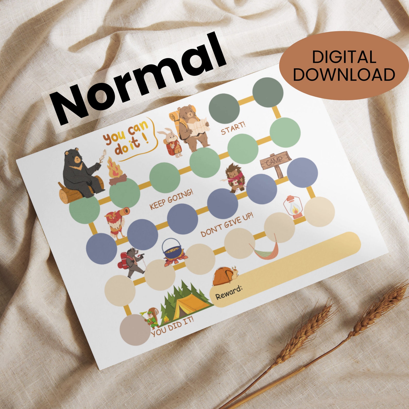 Bear Reward Chart for Kids With Printable Achievement Award and Idea ...