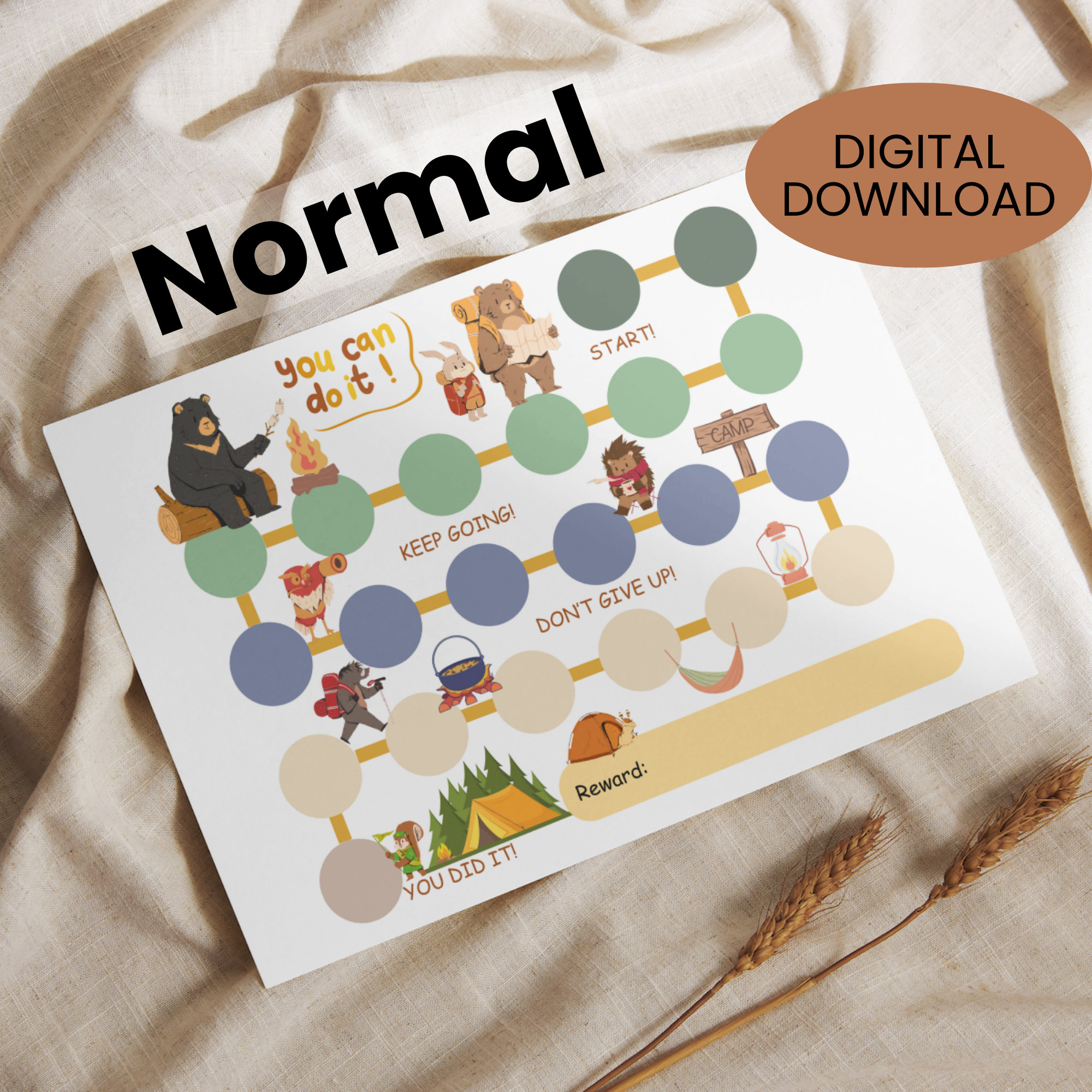 Bear Reward Chart for Kids With Printable Achievement Award and Idea ...