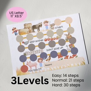 Farm Reward Chart for Kids With Printable Achievement Award and Idea ...