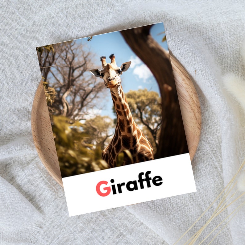 Animal Alphabet Flashcards Educational Printable Flashcards for Kids ...