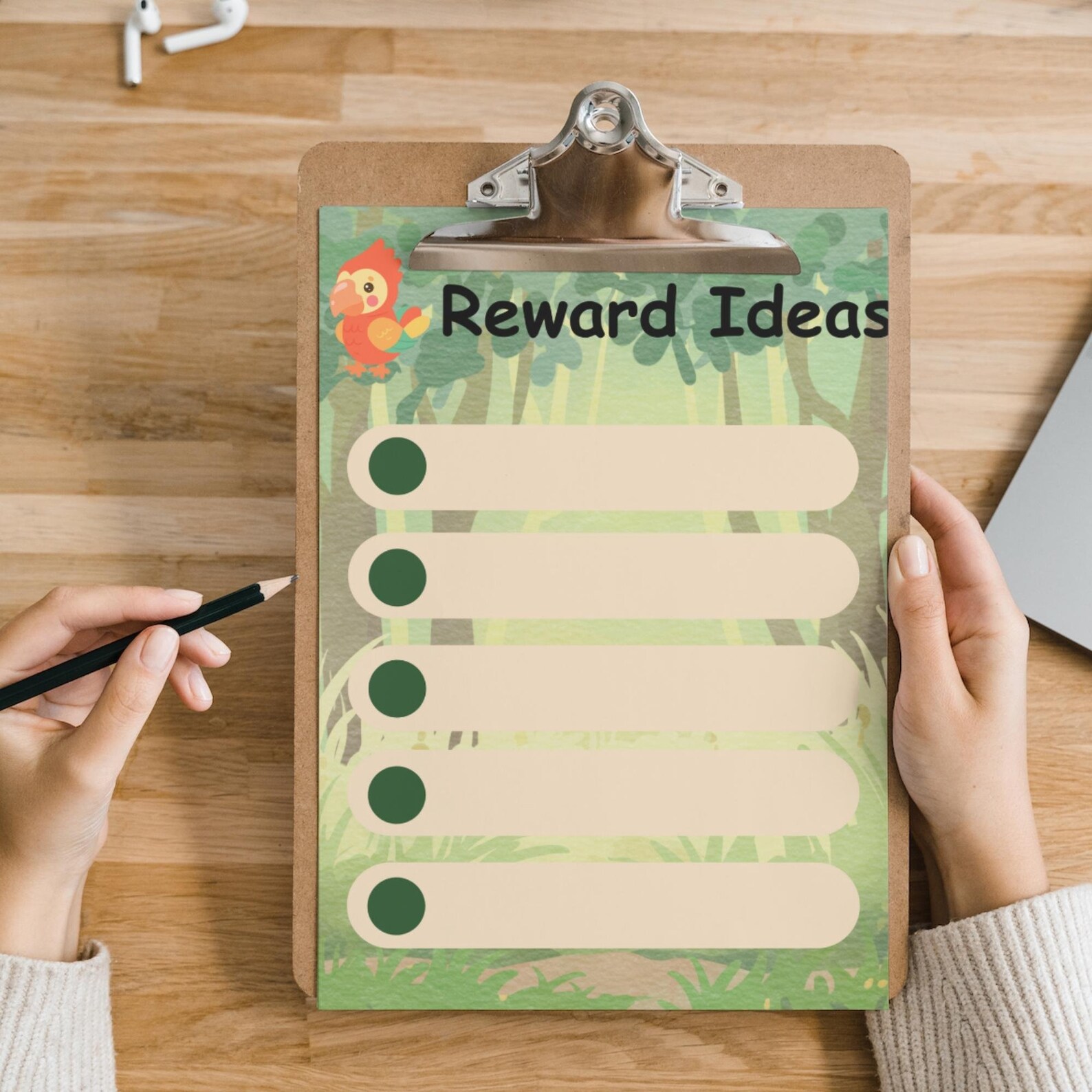 Jungle Reward Chart for Kids With Printable Achievement Award and Idea ...