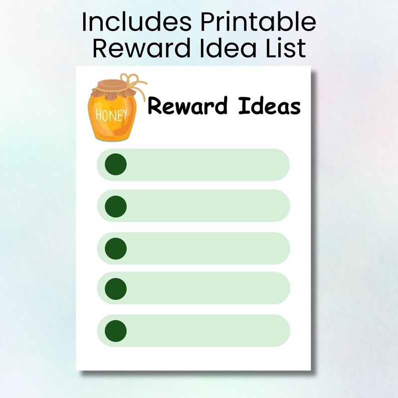 Insect Reward Chart for Kids With Printable Achievement Award and Idea ...