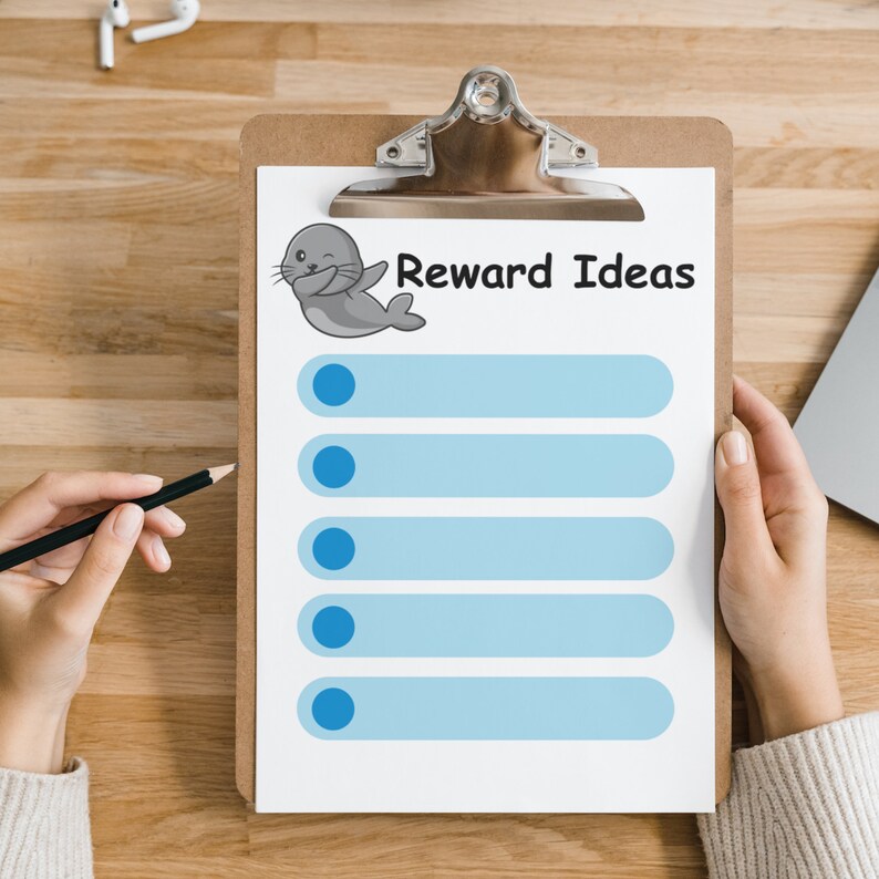 Polar Animal Reward Chart for Kids With Printable Achievement Award and ...