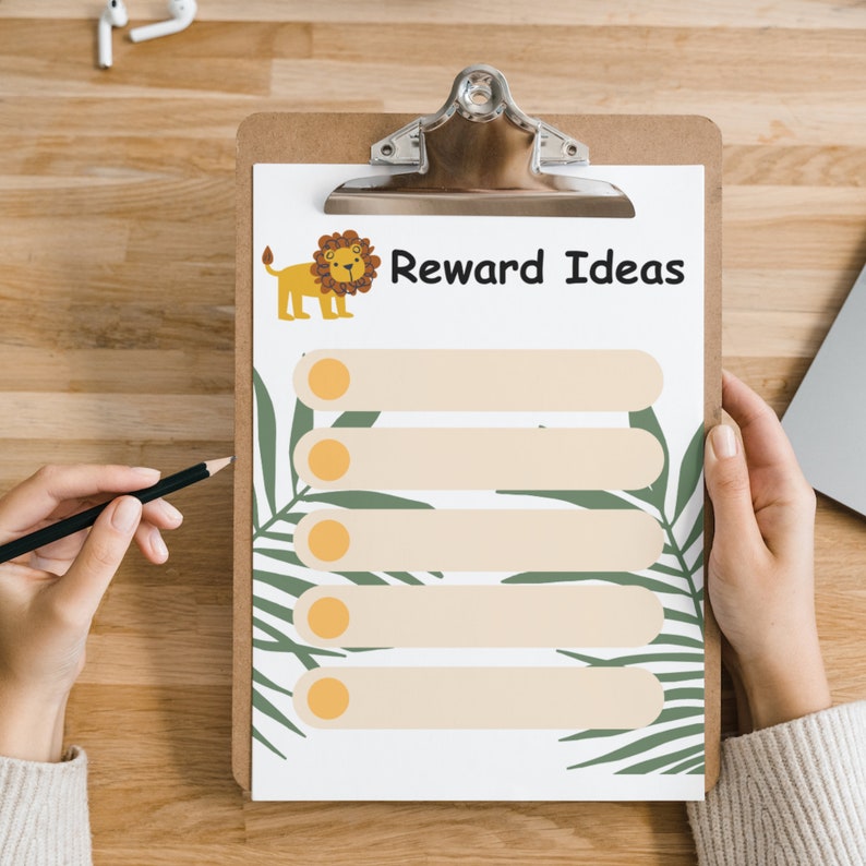 Zoo Reward Chart for Kids With Printable Achievement Award and Idea ...